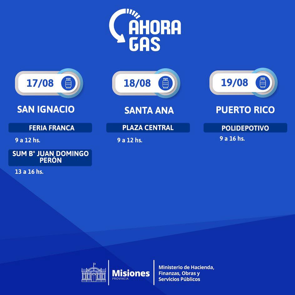 En su recorrido semanal el programa Ahora Gas, llega a San Ignacio ...